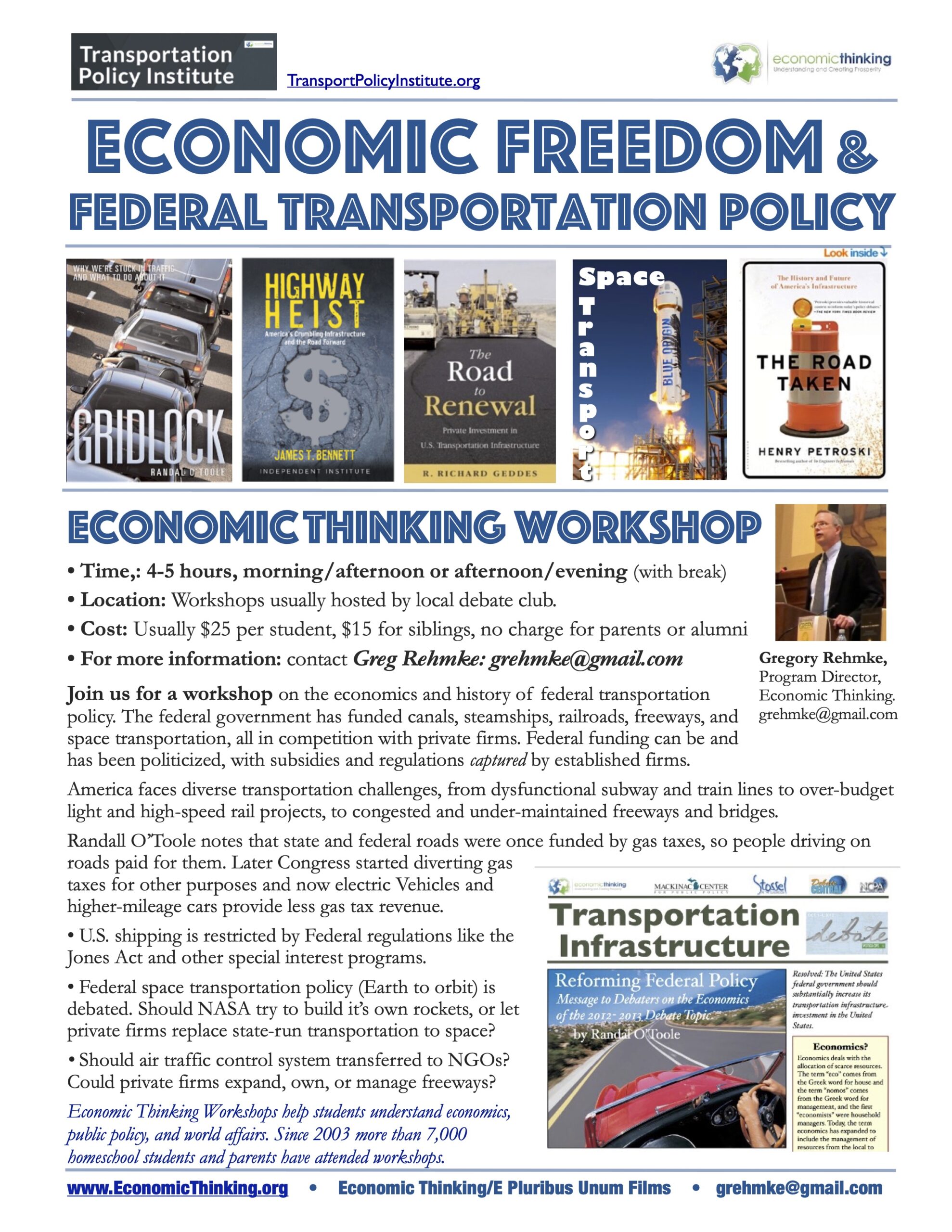 Transportation Policy Reform – Economic Thinking